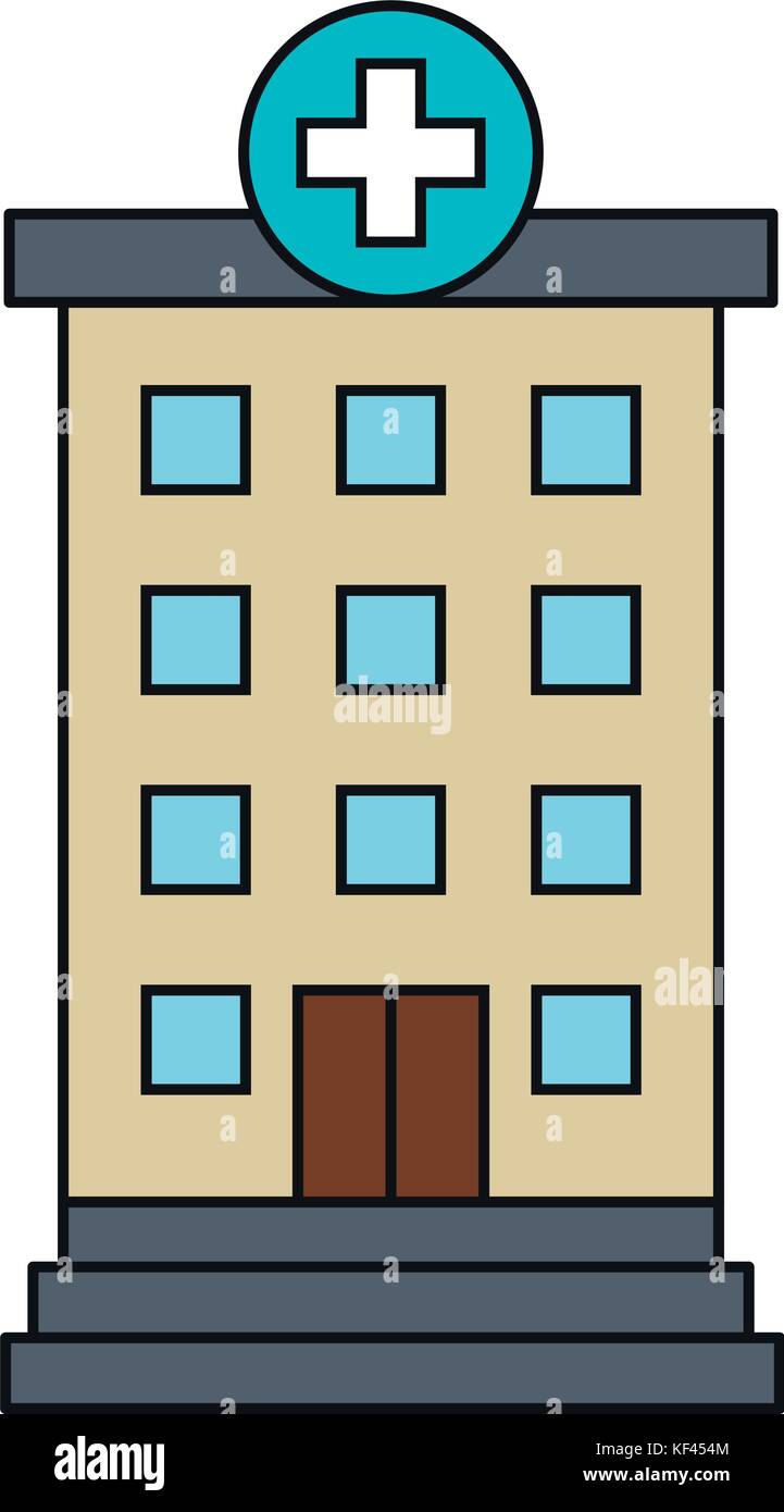 hospital building isolated icon Stock Vector Image & Art - Alamy