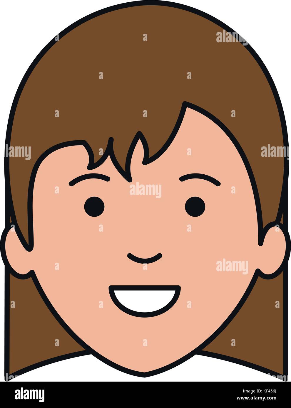 beautiful woman head avatar character Stock Vector Image & Art - Alamy