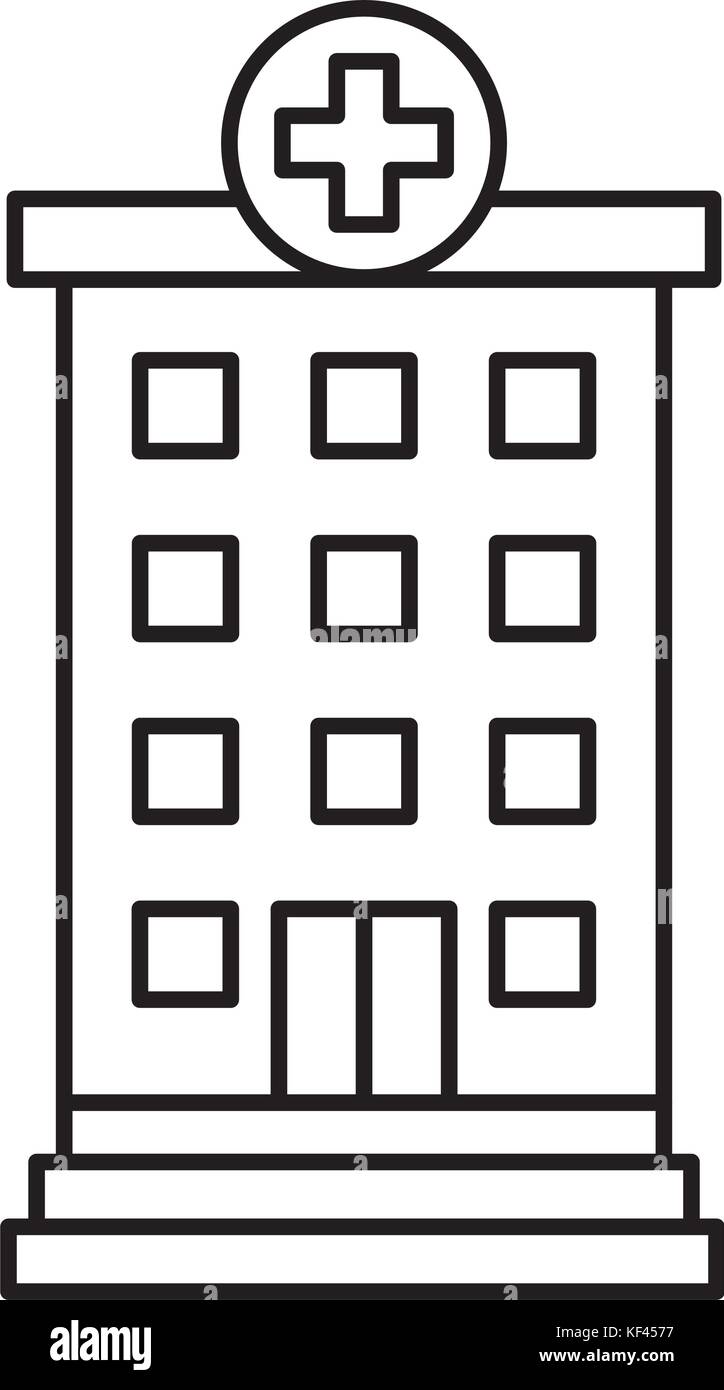 hospital building isolated icon Stock Vector Image & Art - Alamy
