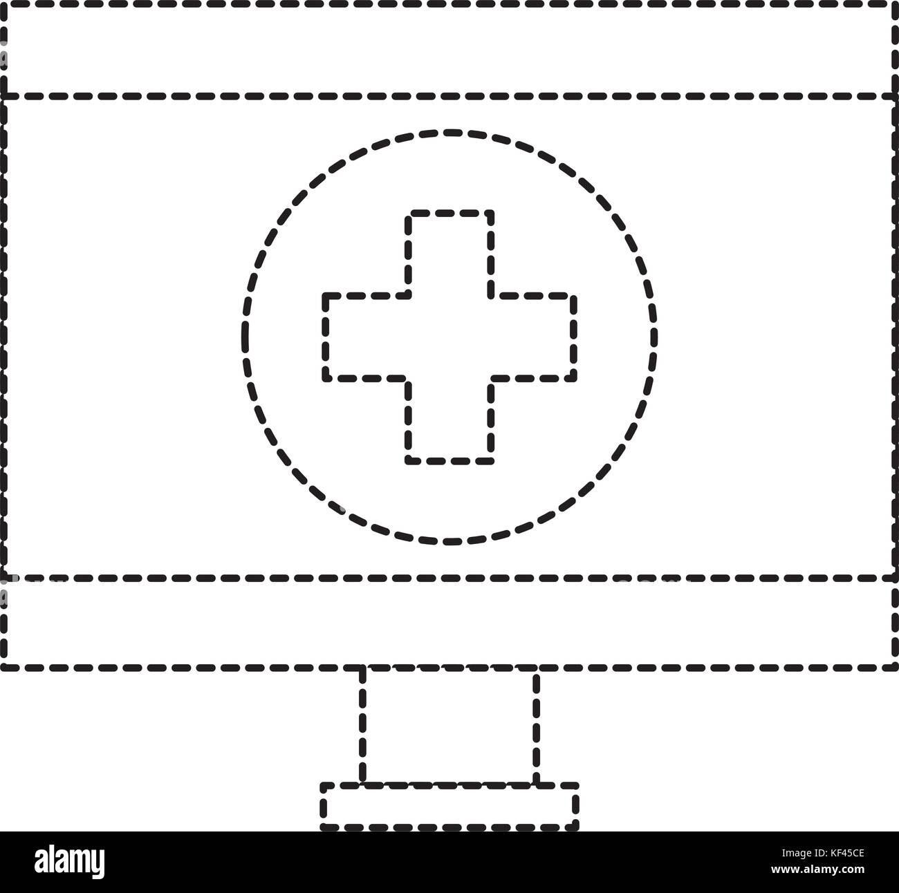 computer display with medical software Stock Vector Image & Art - Alamy