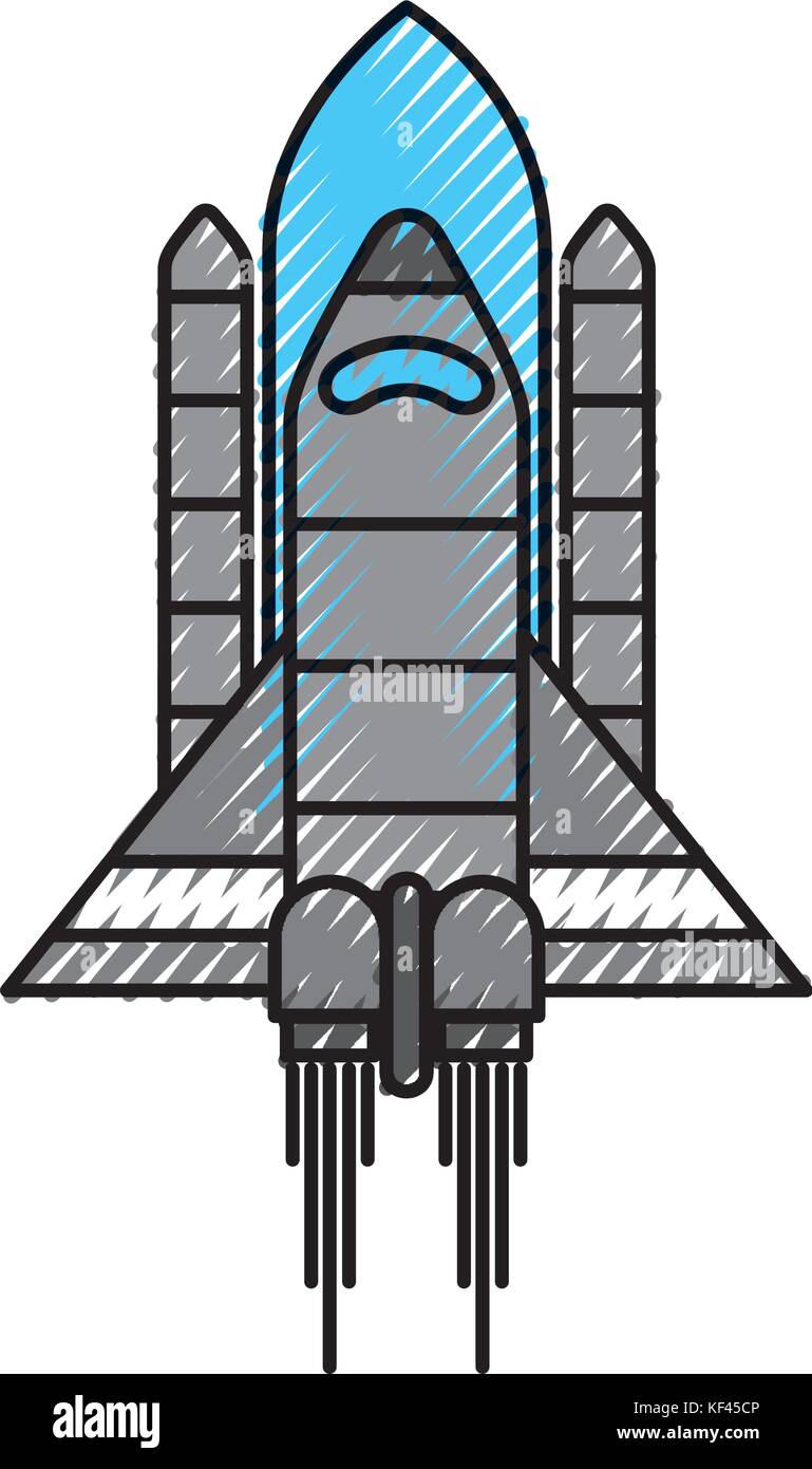 space rocket up and launch exploration symbol Stock Vector Image & Art ...