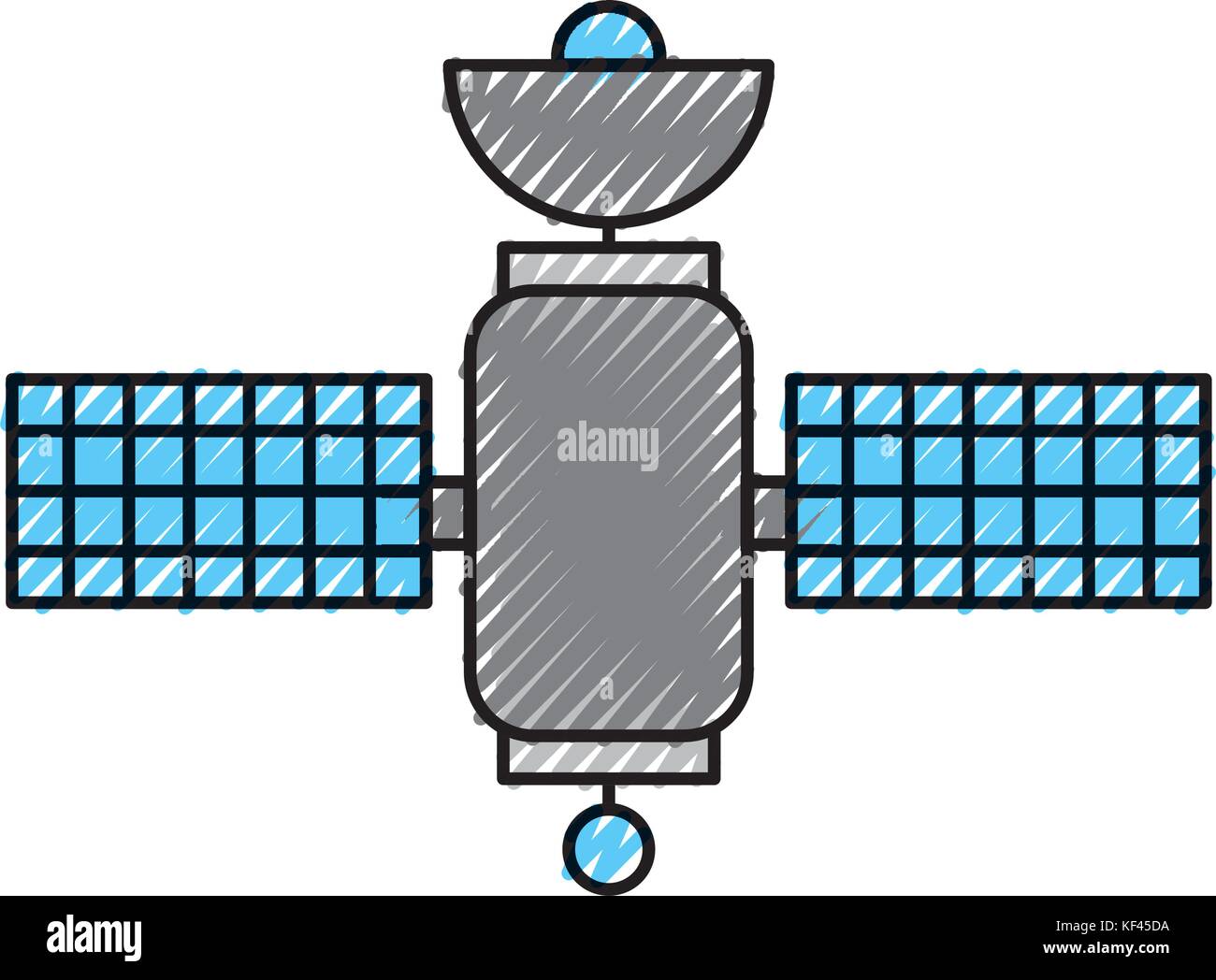 space satellite communication signal network Stock Vector Image & Art ...