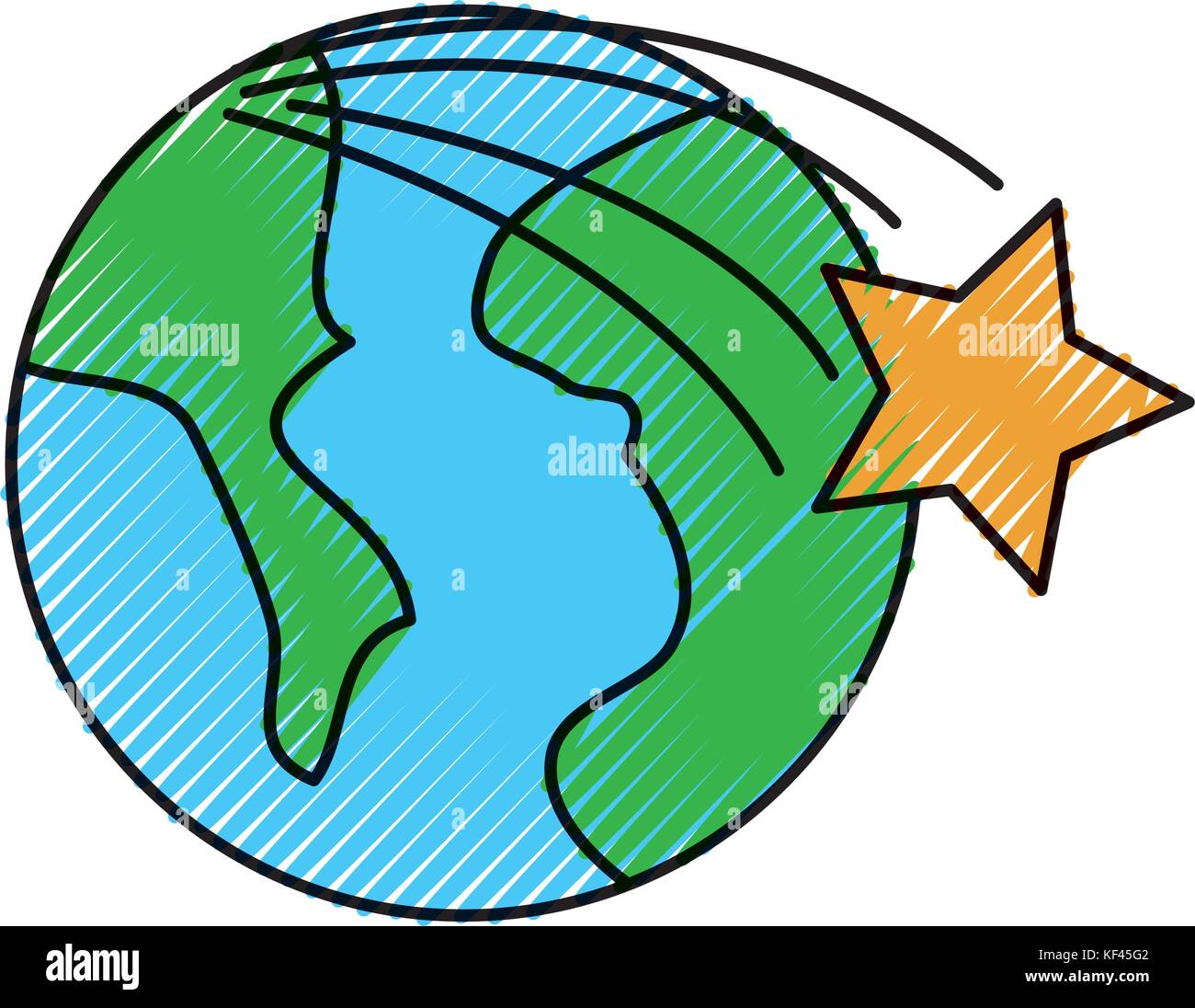 universe planet earth star space cartoon Stock Vector Image & Art - Alamy