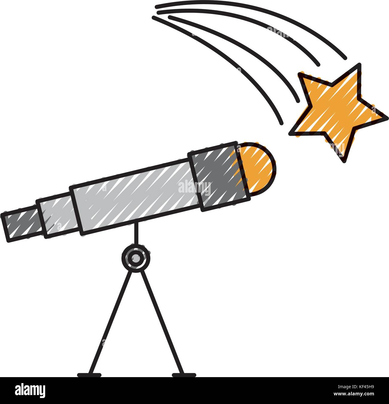 astronomy telescope star study science universe Stock Vector Image ...