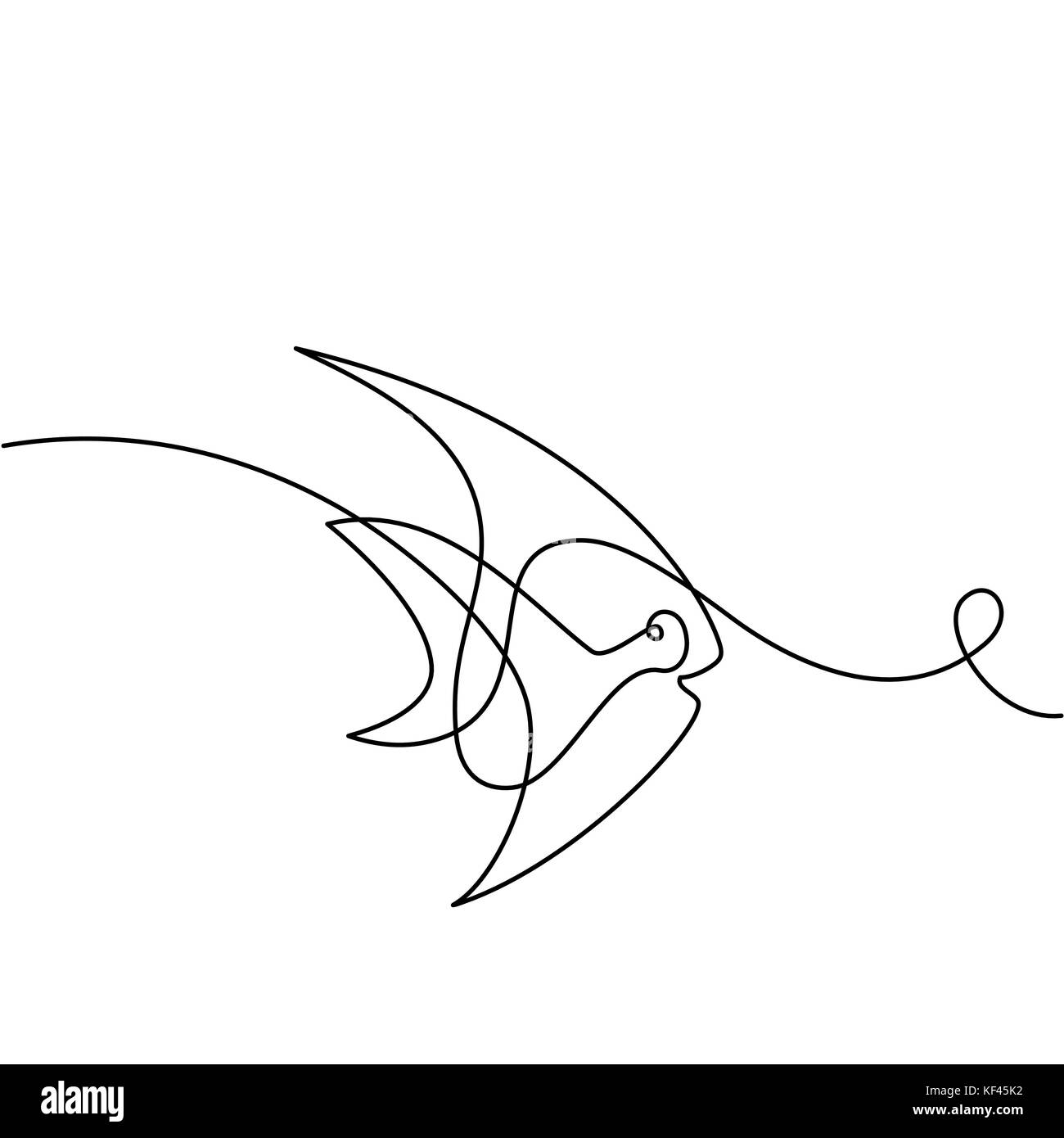 Line Drawing Of Fish High Resolution Stock Photography and Images - Alamy