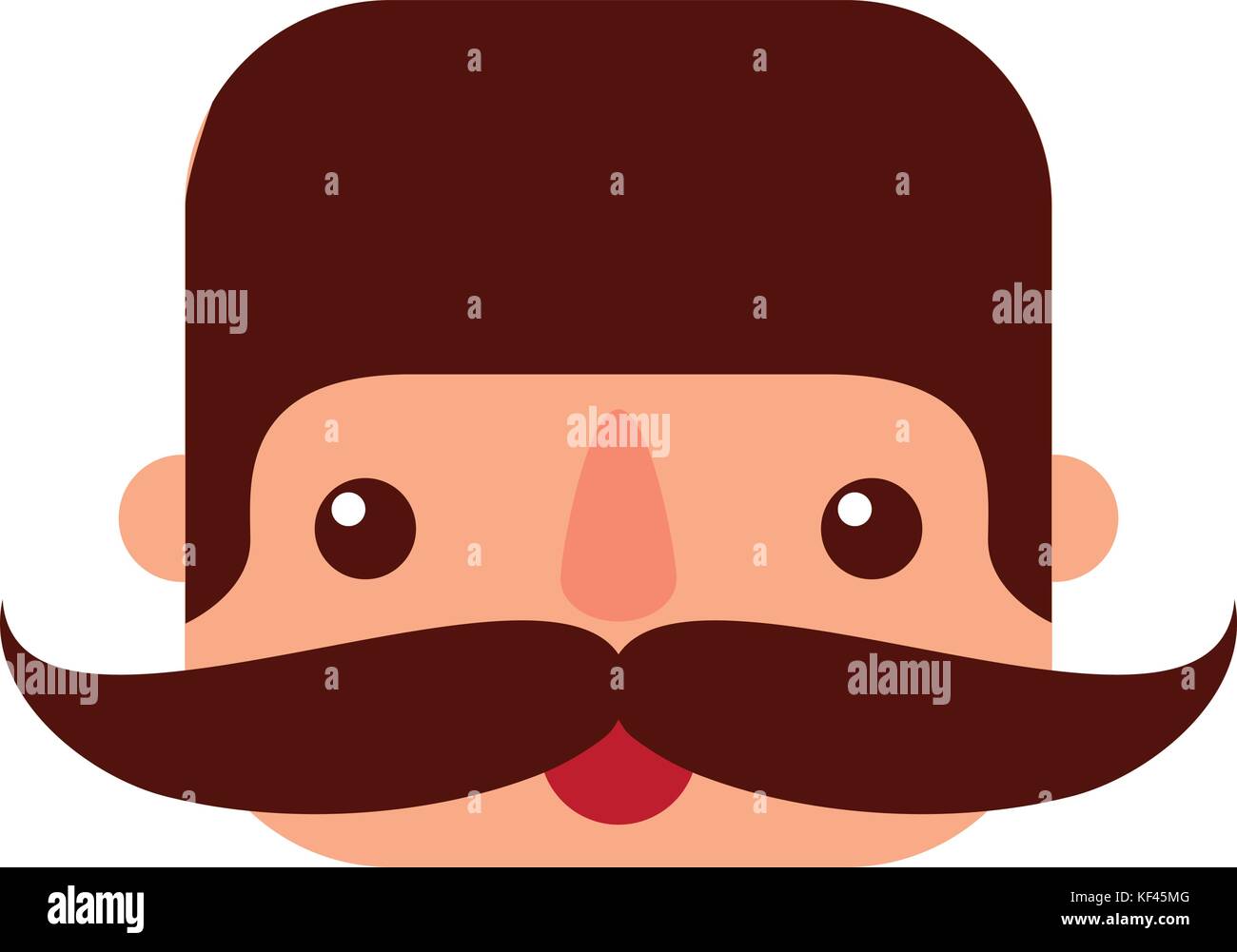 happy mexican man profile cartoon image Stock Vector Image & Art - Alamy