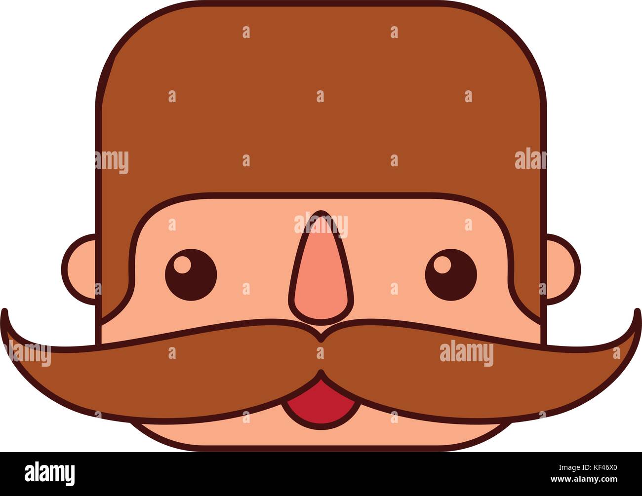 happy mexican man profile cartoon image Stock Vector Image & Art - Alamy