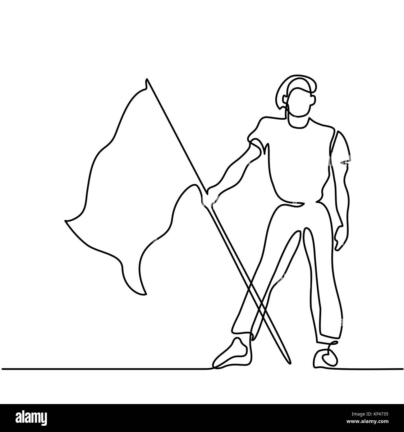 Flag graphic line Black and White Stock Photos & Images - Alamy