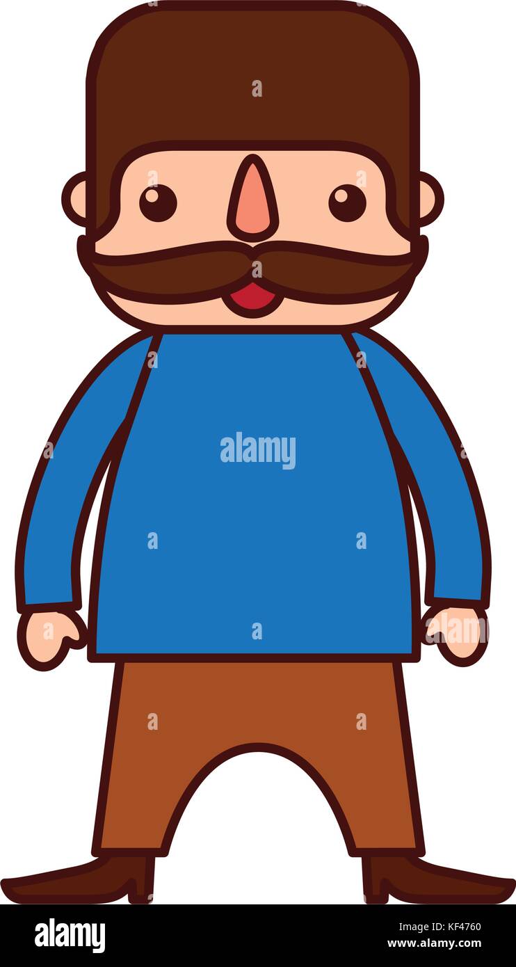 mexican man cartoon standing character Stock Vector Image & Art - Alamy