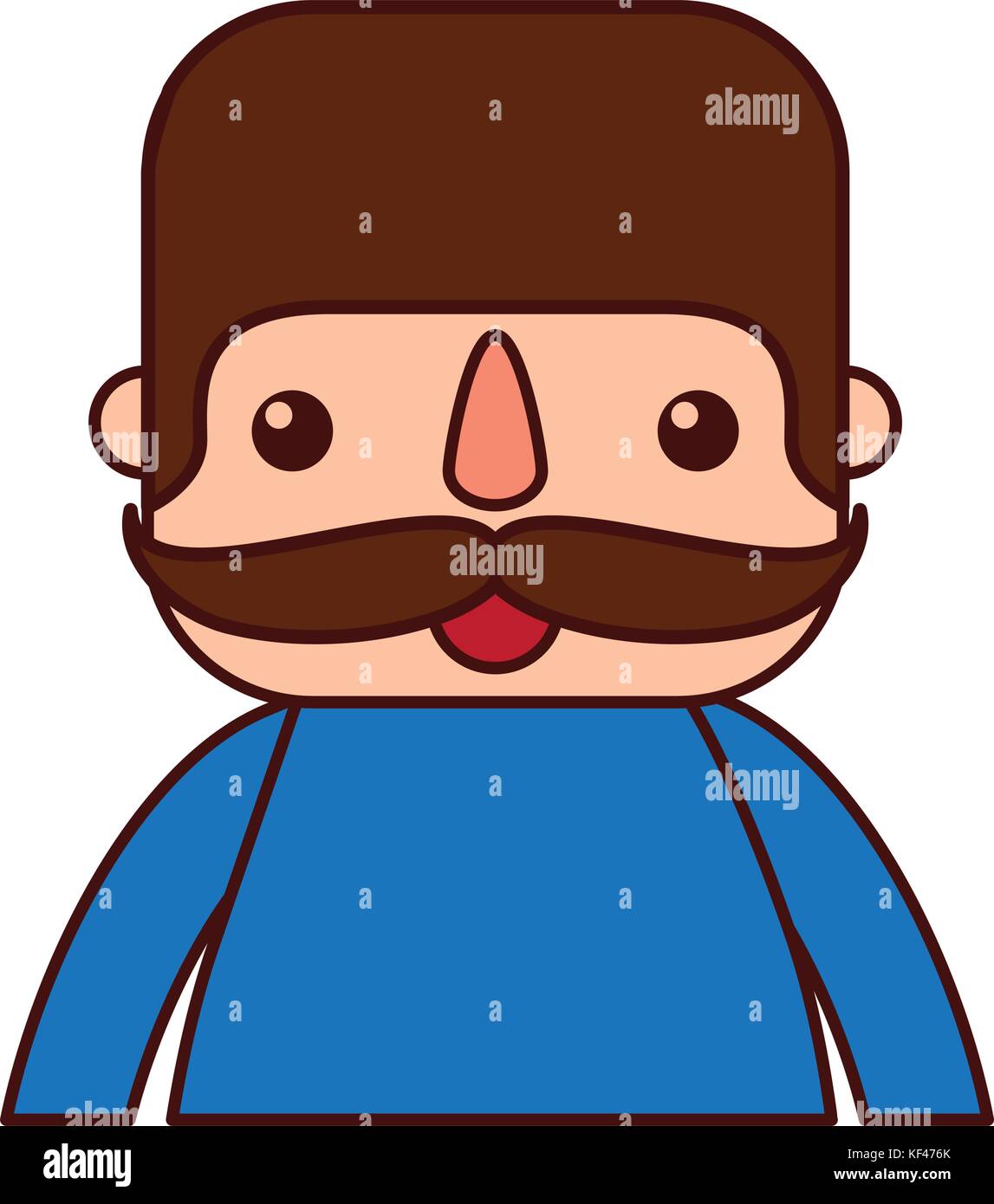 happy mexican man profile cartoon image Stock Vector Image & Art - Alamy