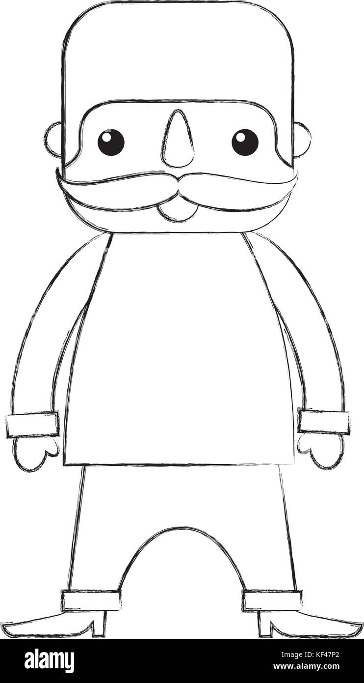 mexican man cartoon standing character Stock Vector Image & Art - Alamy