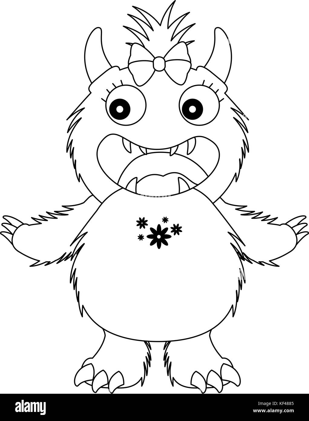 female furry monster character Stock Vector Image & Art - Alamy