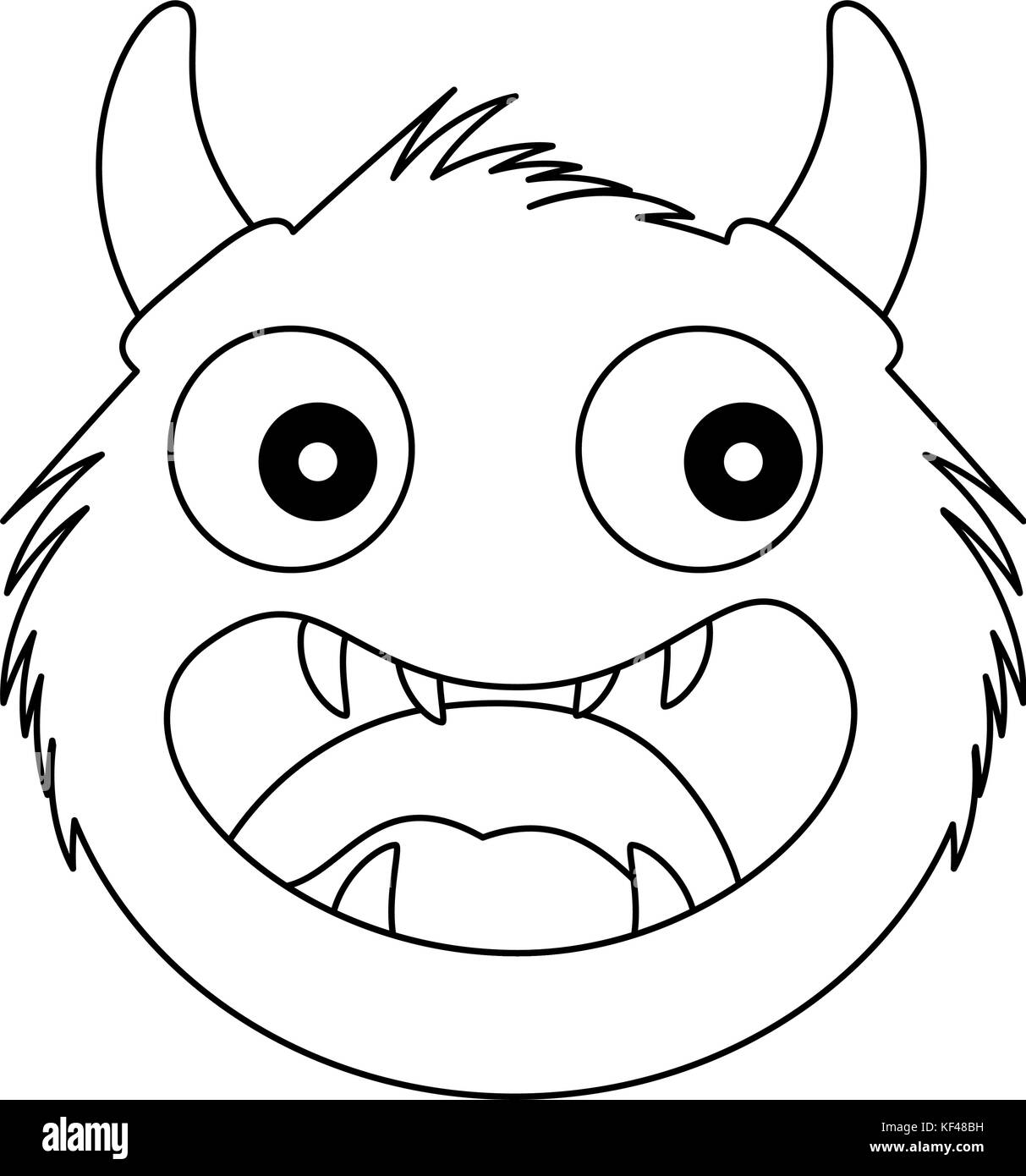 male furry monster character Stock Vector Image & Art - Alamy