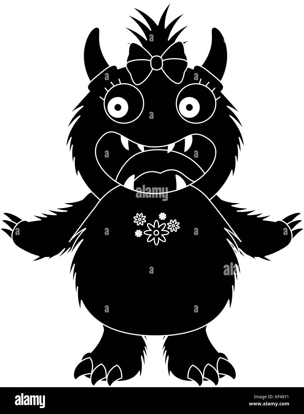 female furry monster character Stock Vector Image & Art - Alamy