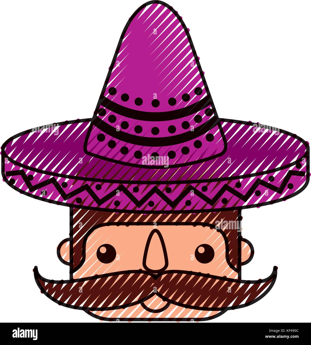 Portrait latino man Stock Vector Images - Alamy