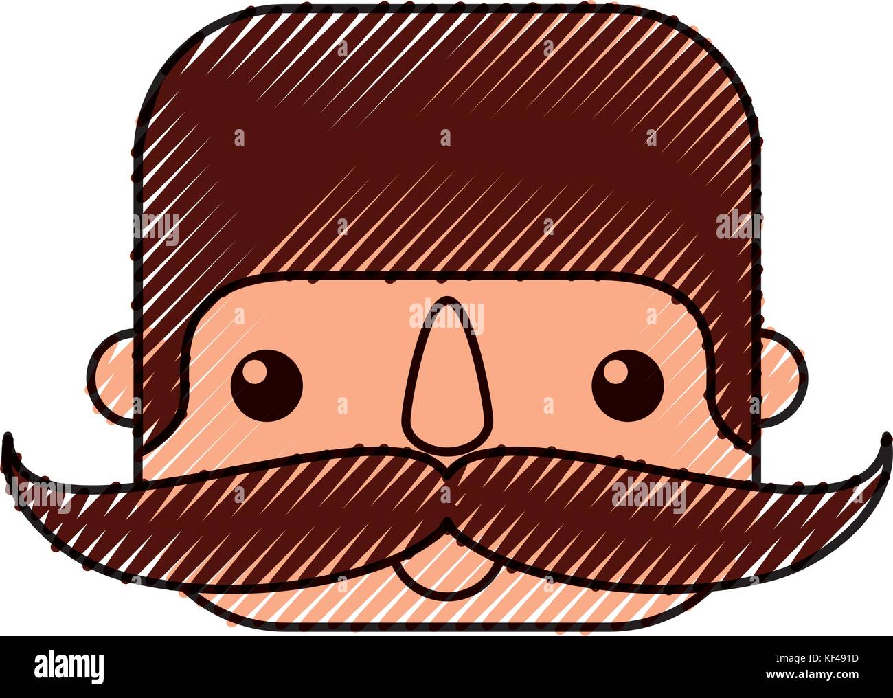 happy mexican man profile cartoon image Stock Vector Image & Art - Alamy