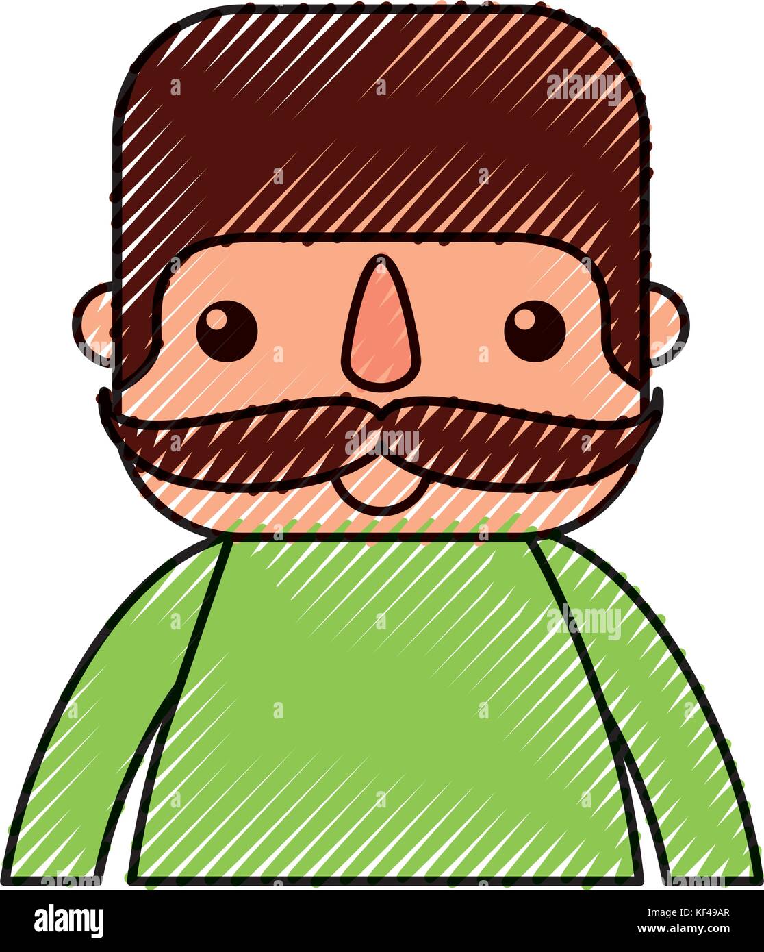 happy mexican man profile cartoon image Stock Vector Image & Art - Alamy