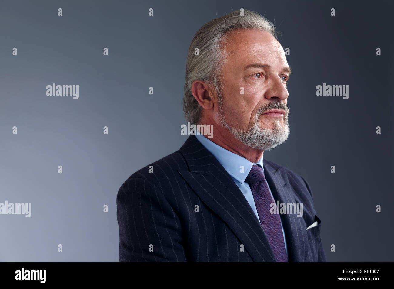 Authoritative business elderly men Stock Photo - Alamy