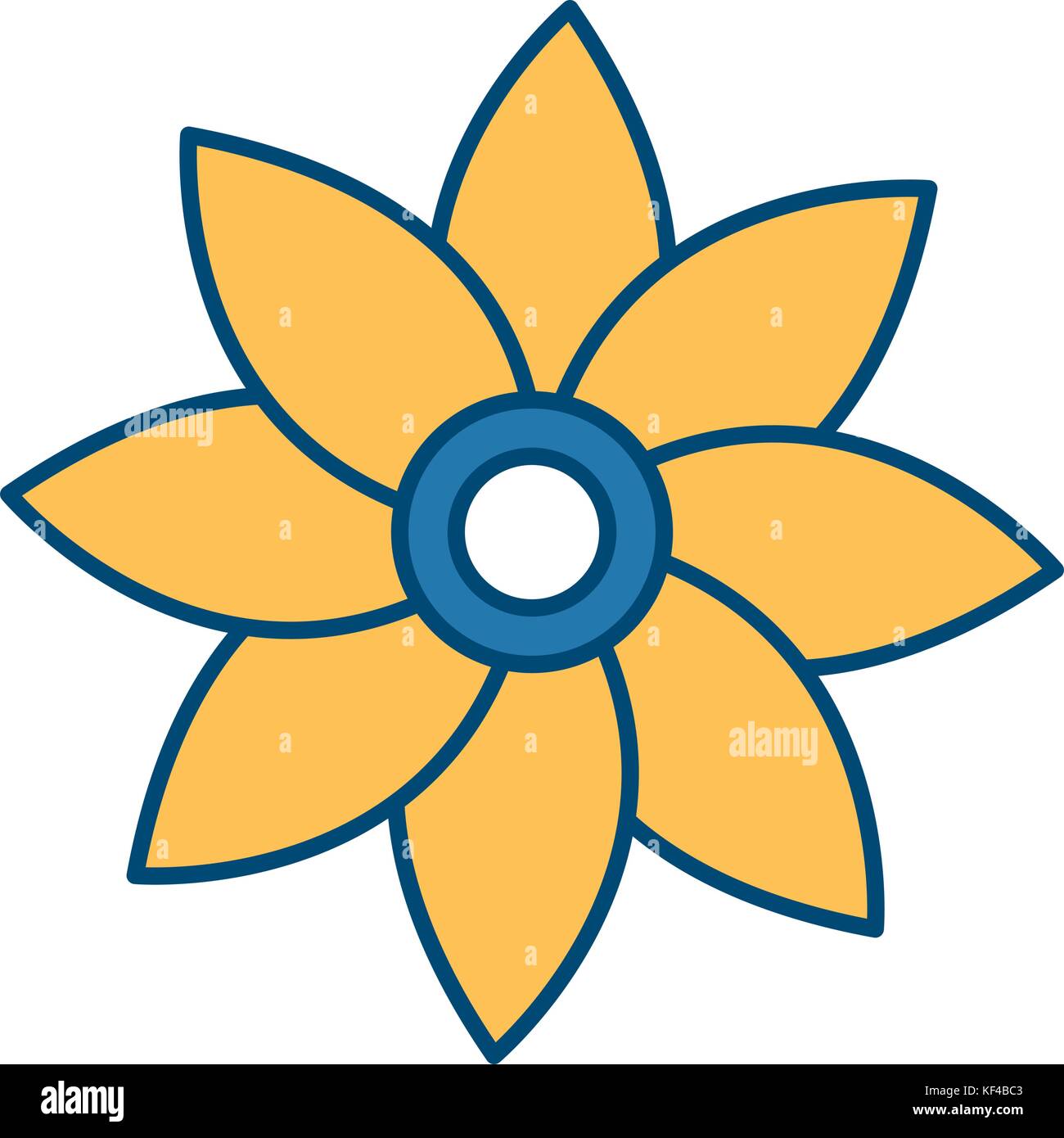 Beautiful flower symbol Stock Vector Image & Art - Alamy