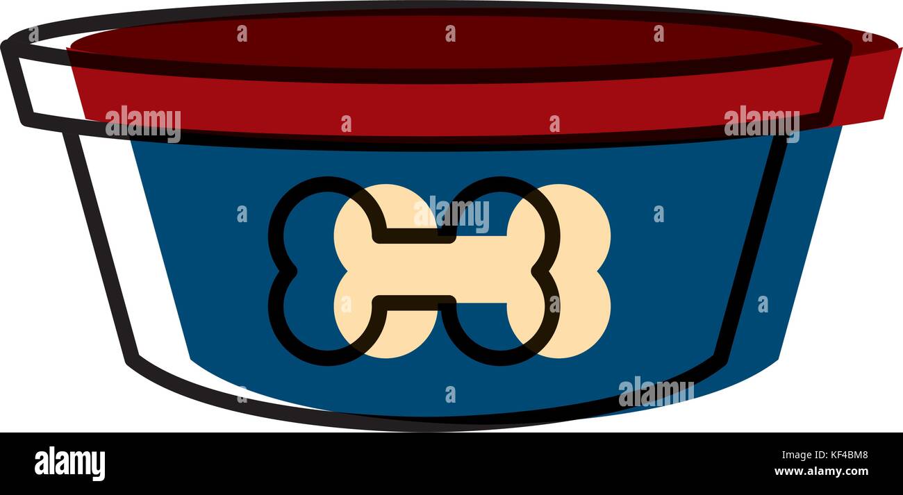 Dog dish food Stock Vector Image & Art - Alamy