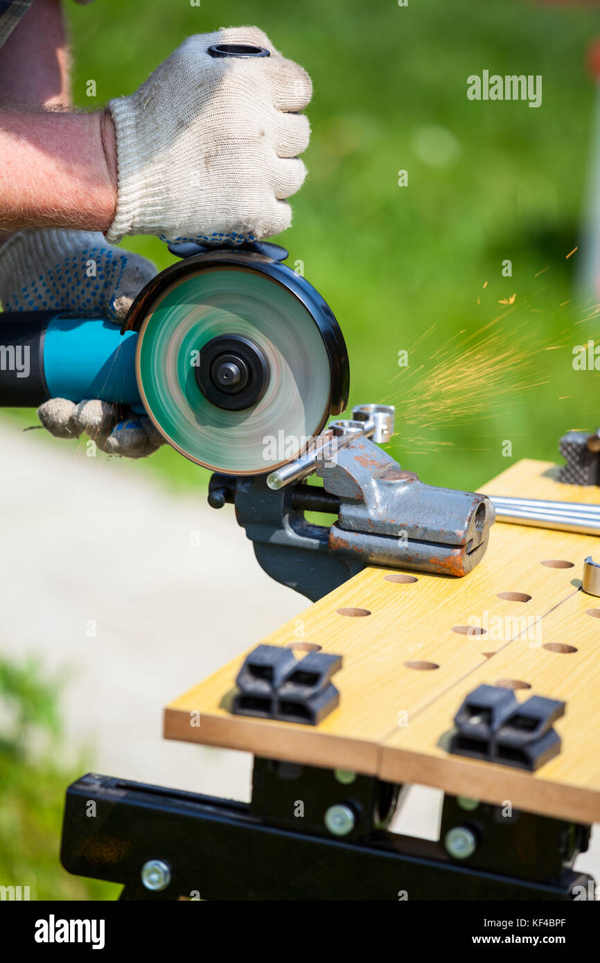 Handheld disc cutter hi-res stock photography and images - Alamy