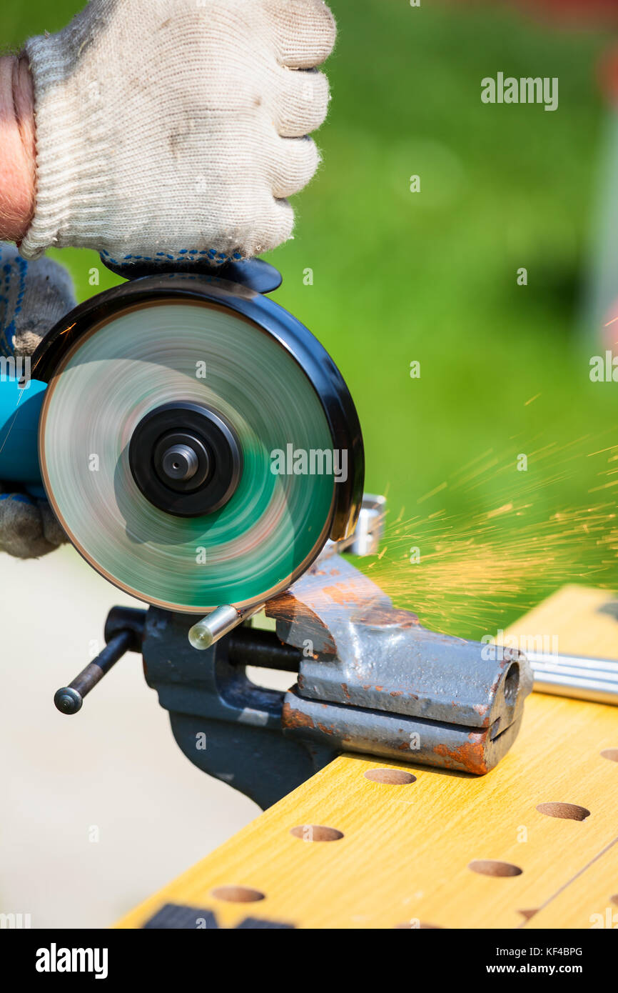 Handheld disc cutter hi-res stock photography and images - Alamy