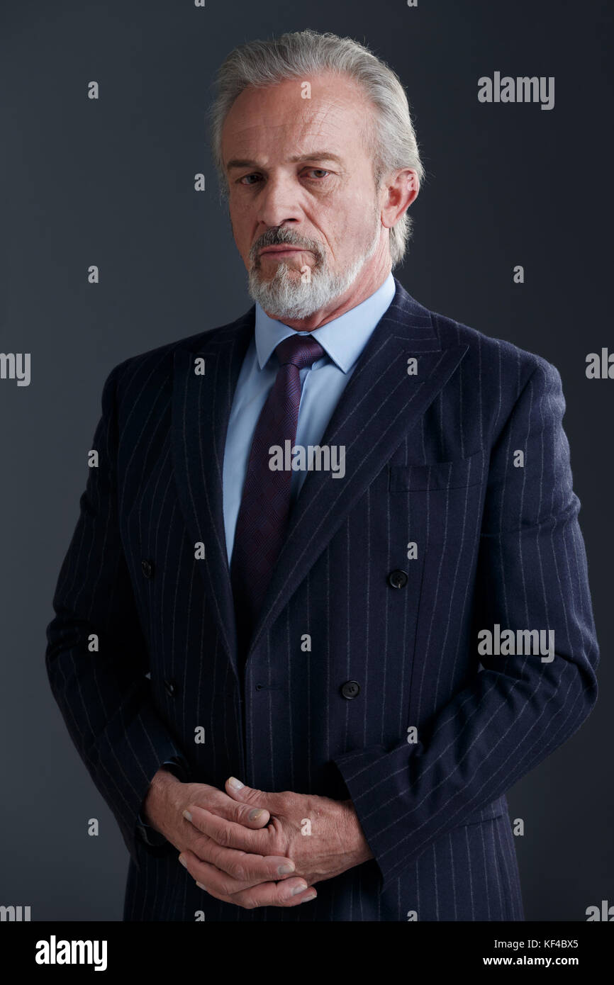 Authoritative business elderly men Stock Photo - Alamy