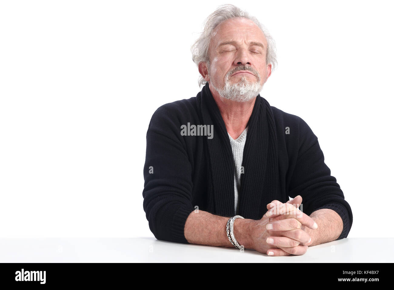 A serious old man Stock Photo - Alamy