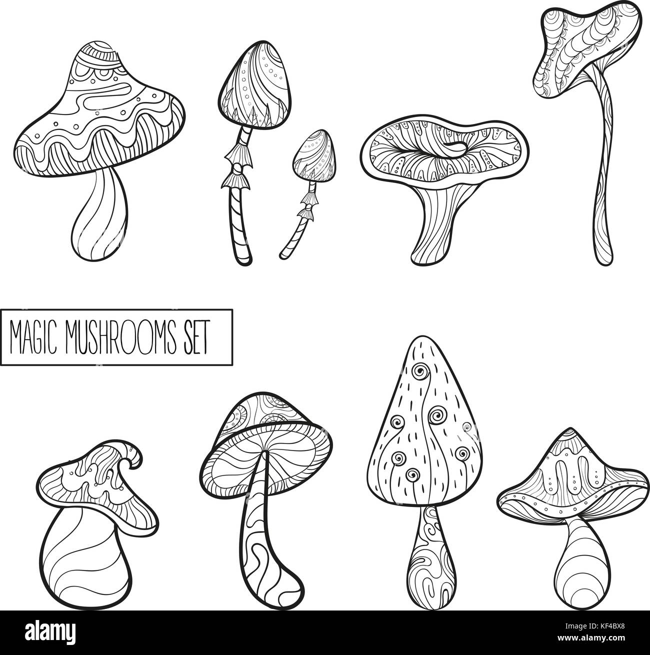 Simple Psychedelic Mushroom Drawings