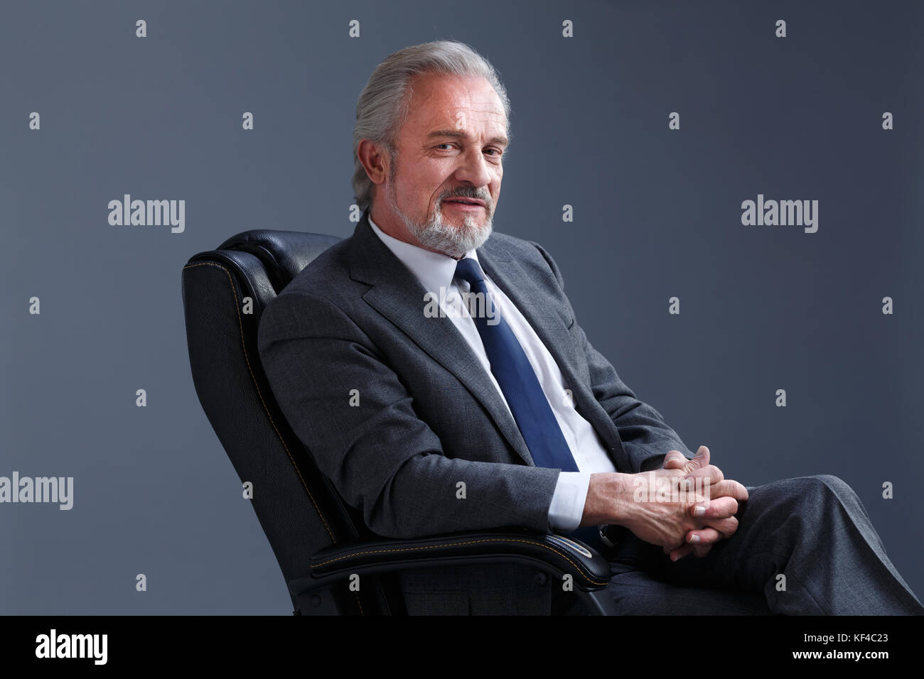 Authoritative business elderly men Stock Photo - Alamy