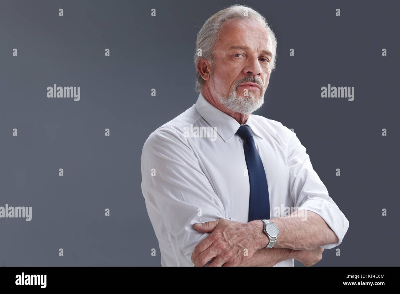 Authoritative business elderly men Stock Photo - Alamy