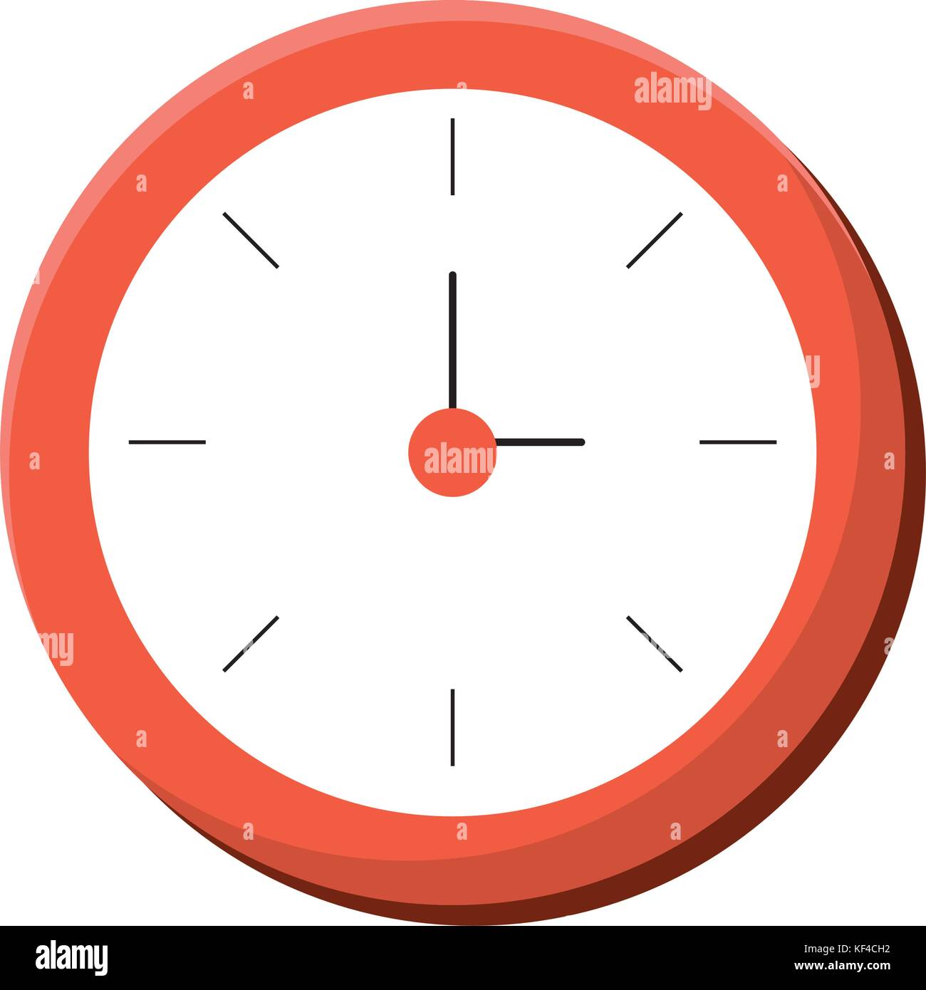 round wall clock object to know the time Stock Vector Image & Art - Alamy