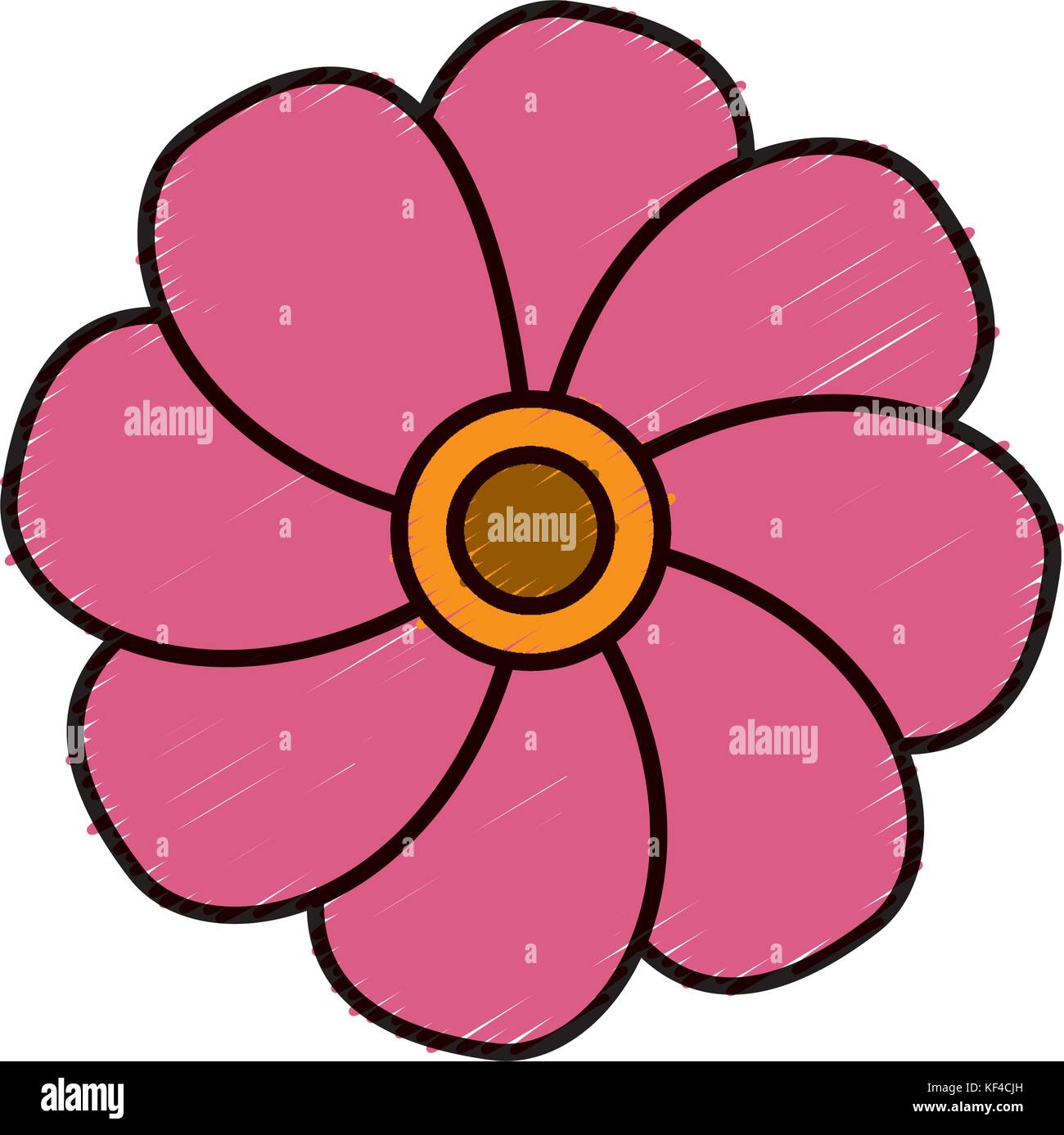 Beautiful flower symbol Stock Vector Image & Art - Alamy