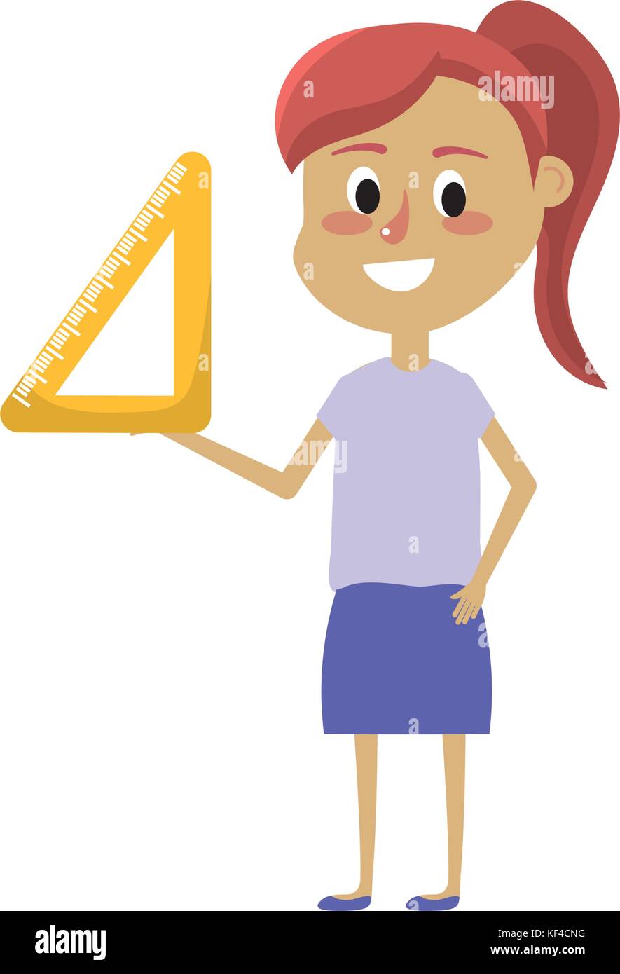 Girl ruler Cut Out Stock Images & Pictures - Alamy