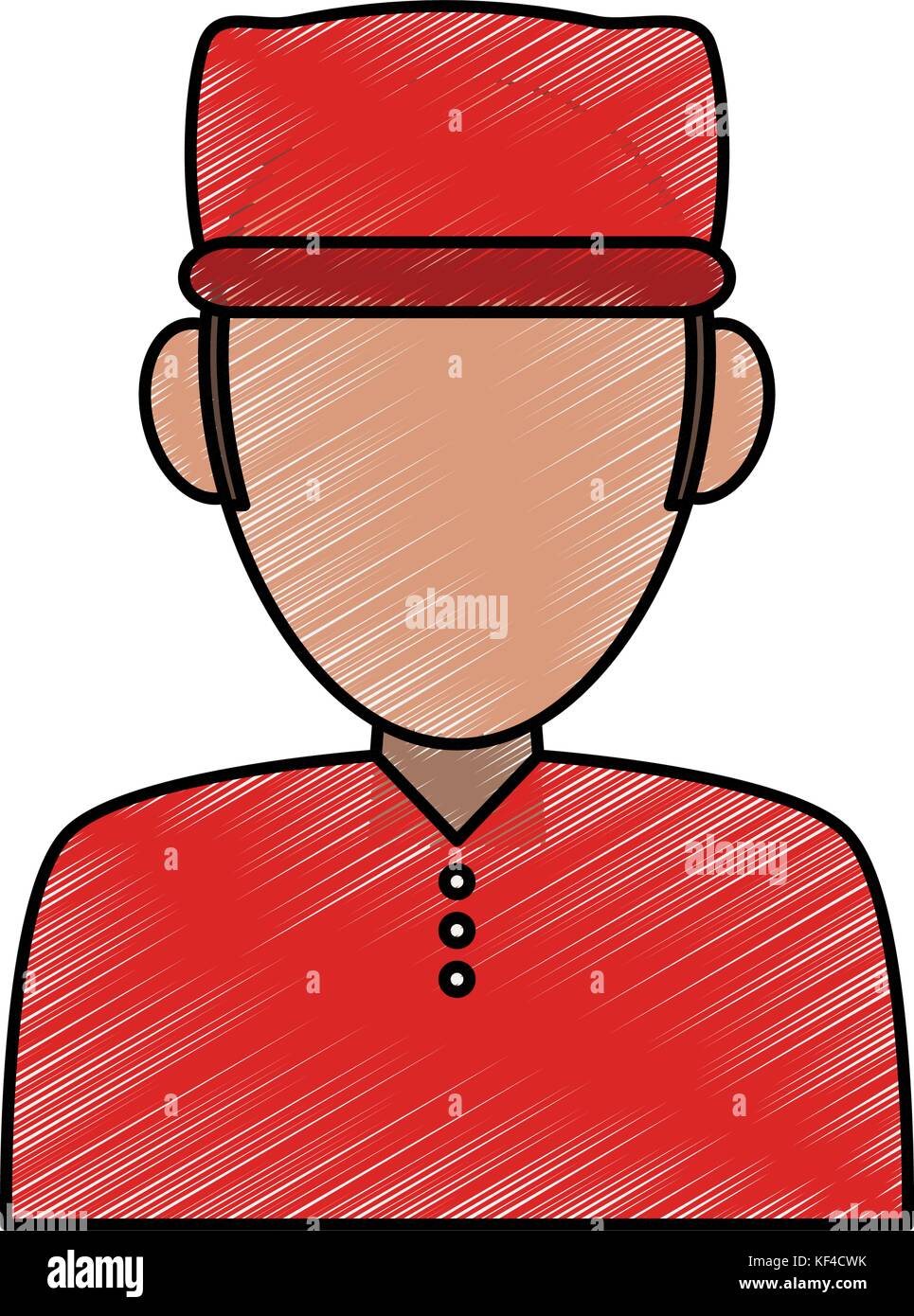 man wearing red hat avatar icon image Stock Vector Image & Art - Alamy