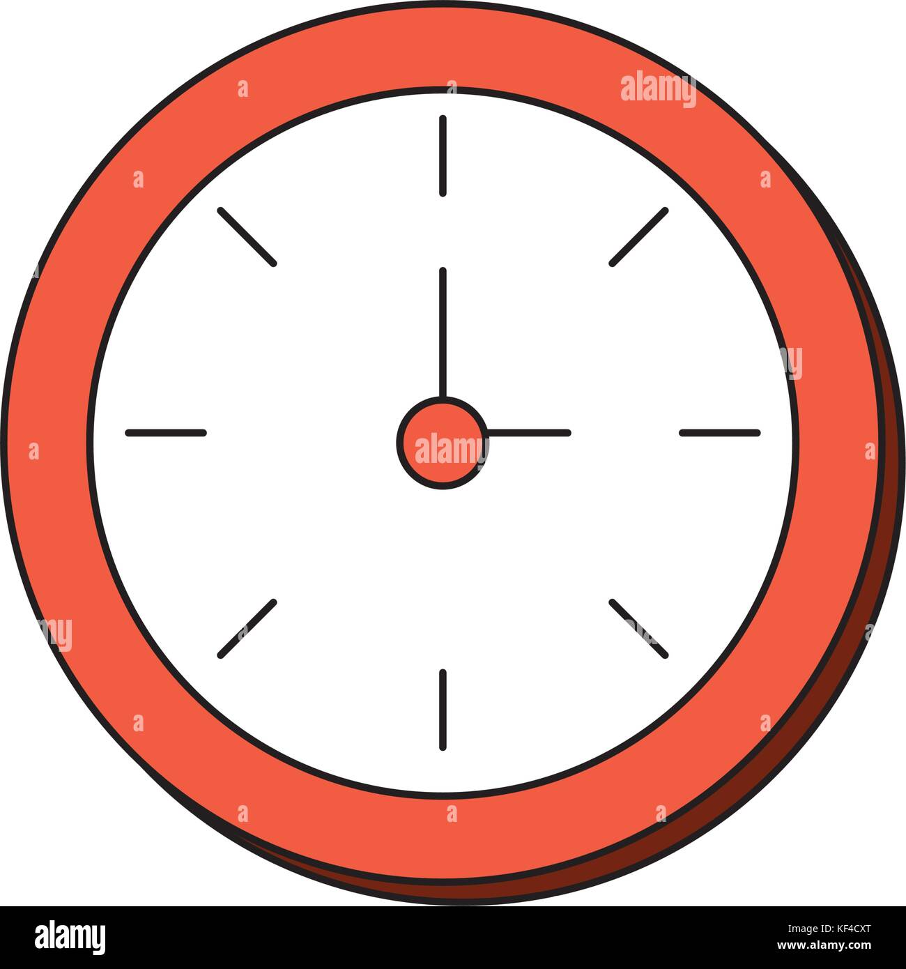 round wall clock object to know the time Stock Vector Image & Art - Alamy