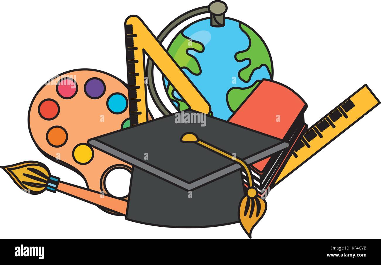 school tools to learn class education Stock Vector Image & Art - Alamy