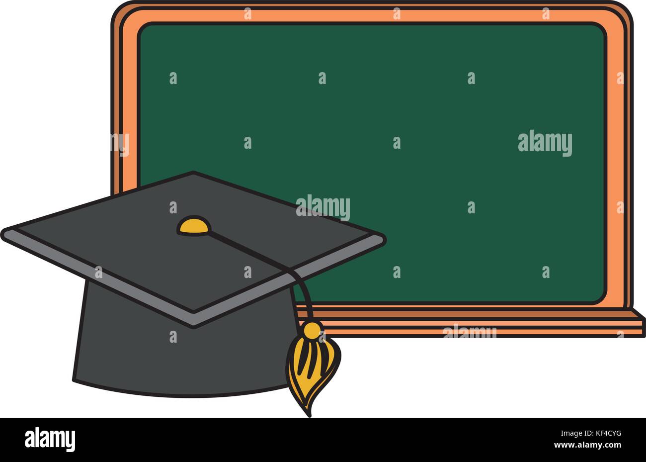 blackboard object with cap graduation design Stock Vector Image & Art ...