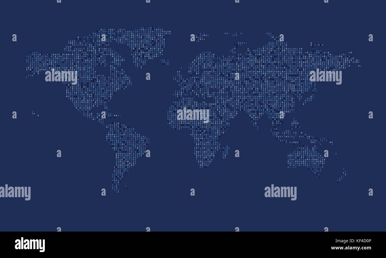 Programming Code World Map Stock Vector Images - Alamy