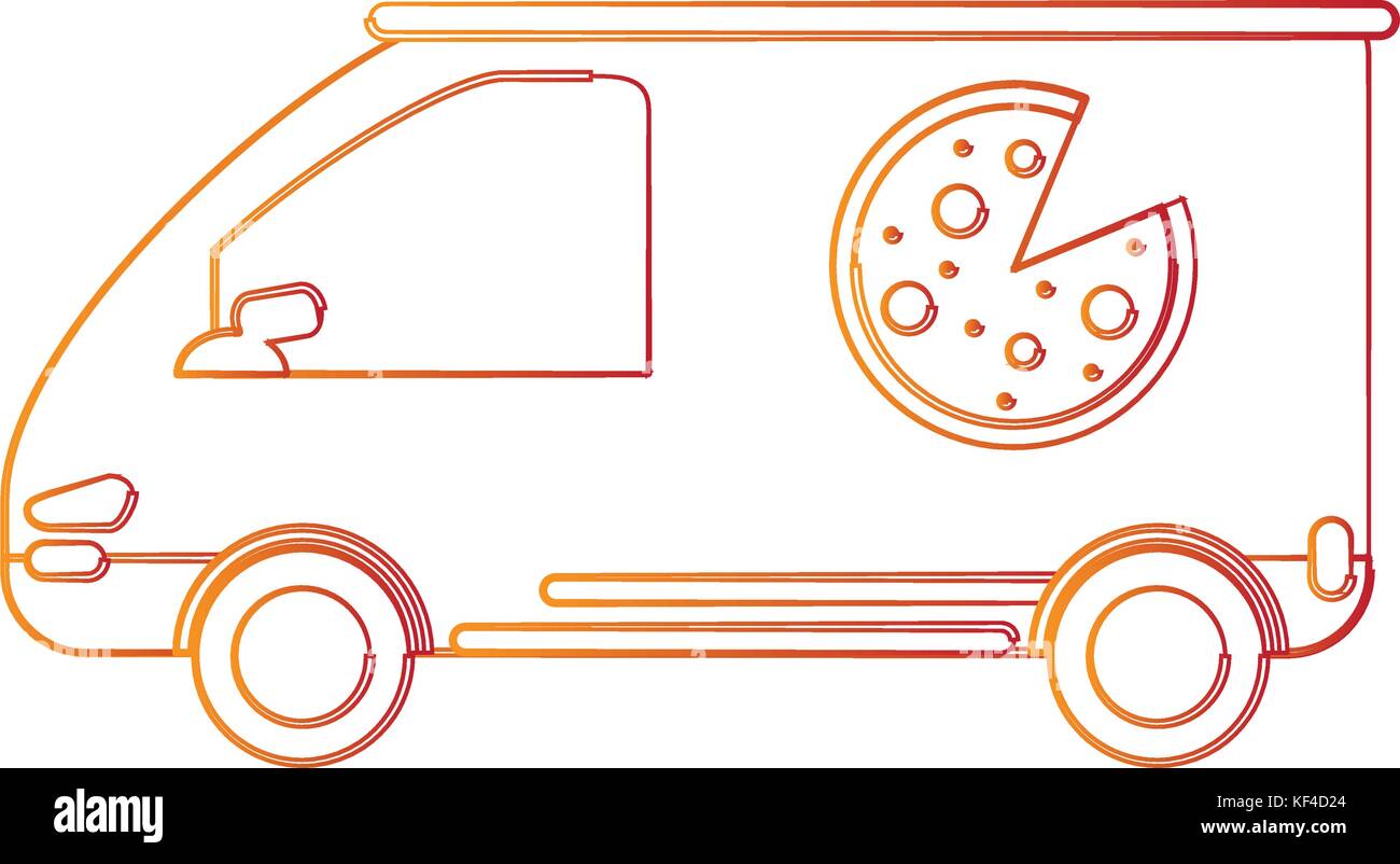 Pizza delivery vehicle Stock Vector Image & Art - Alamy