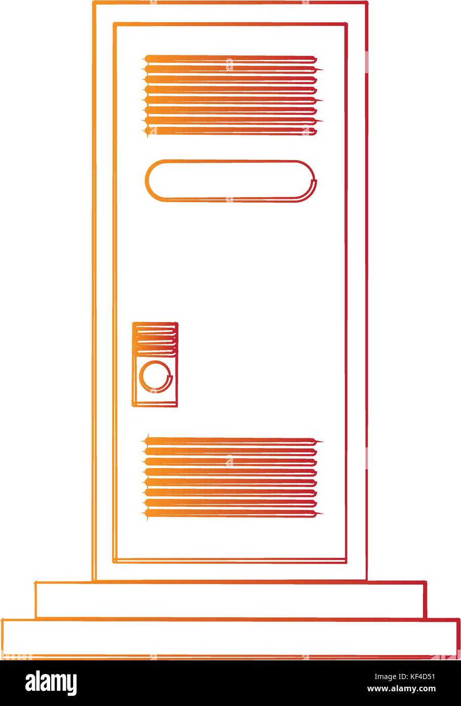 Security door isolated Stock Vector Image & Art - Alamy