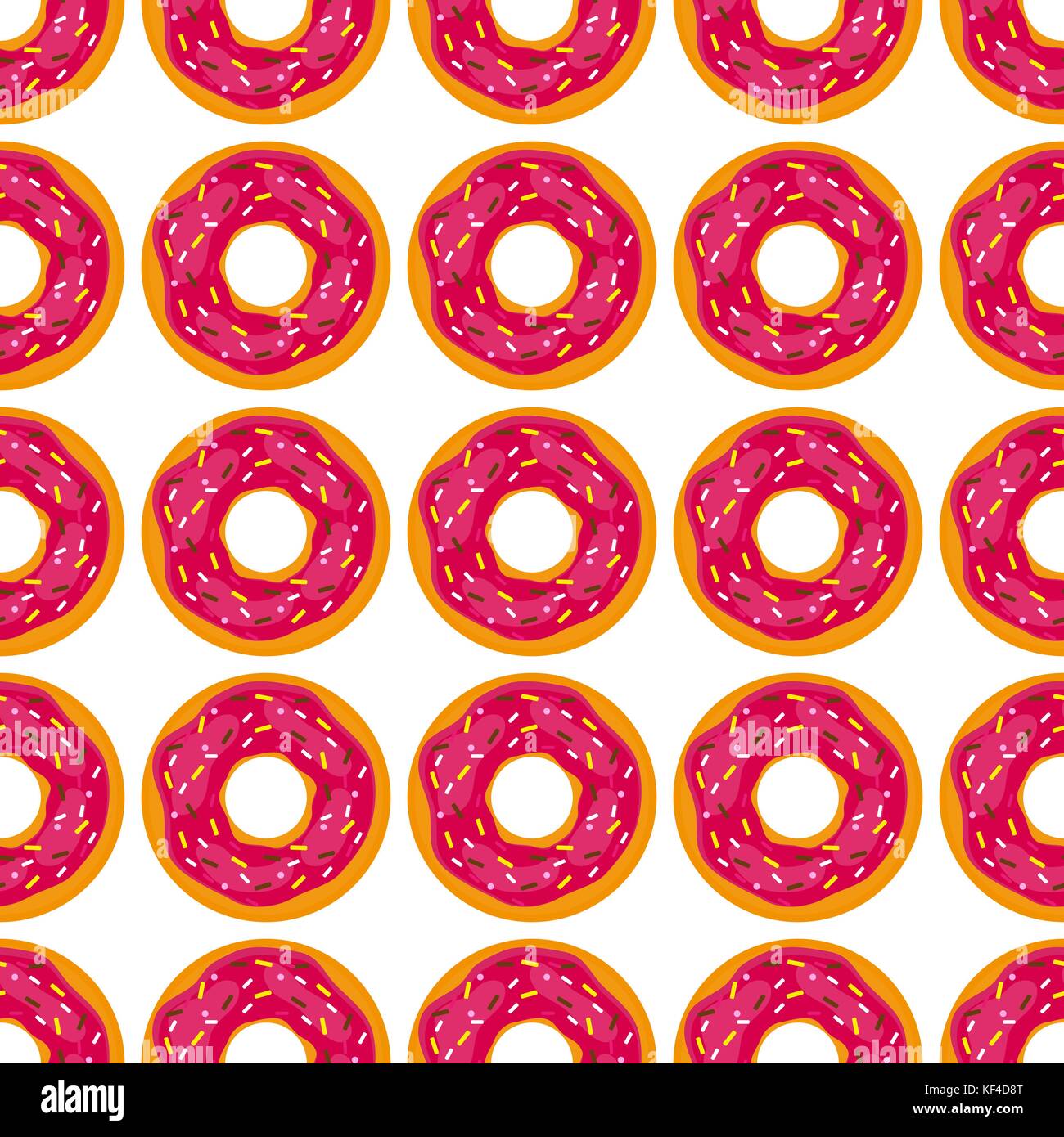 Seamless background of donuts with pastry pads Stock Vector Image & Art ...