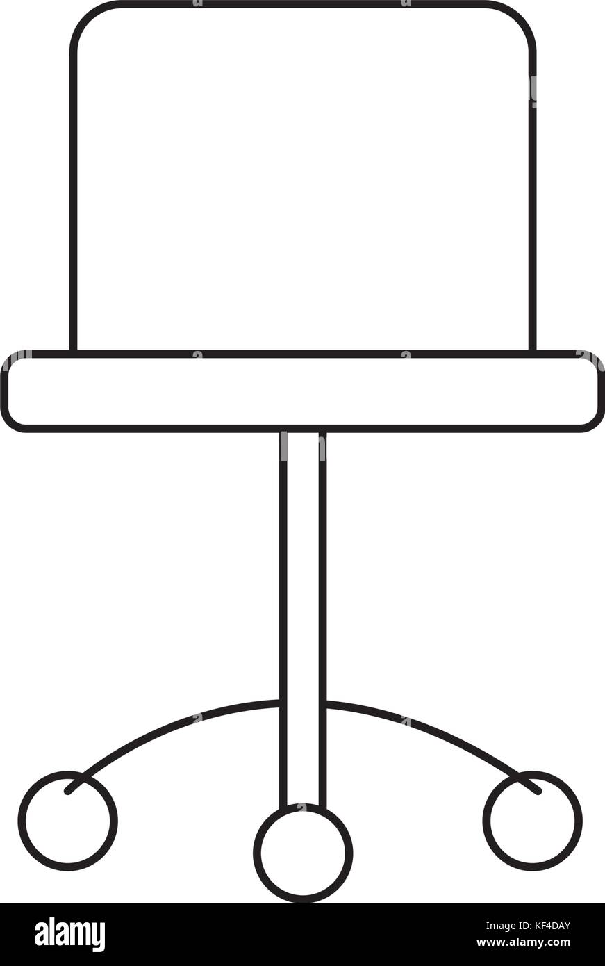 Line comfortable chair relaxation Black and White Stock Photos & Images ...