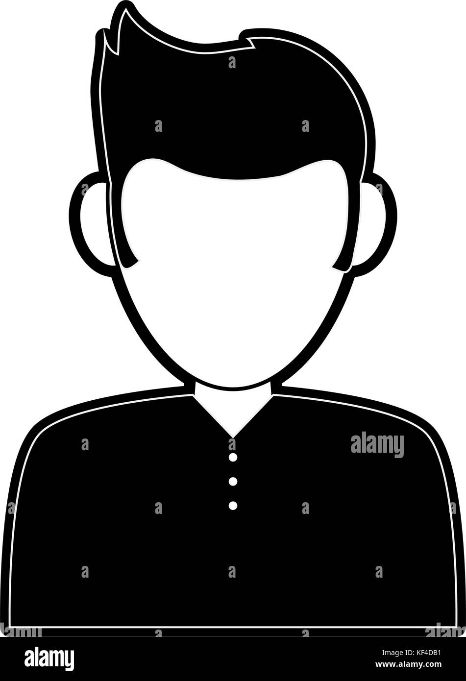 Man faceless cartoon Stock Vector Image & Art - Alamy