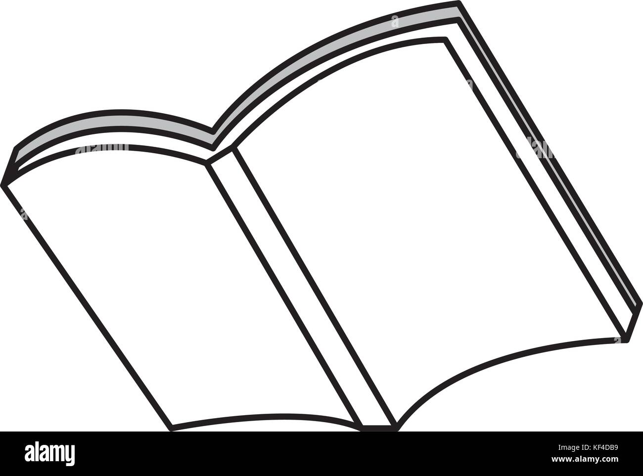 line open notebook paper document notes object Stock Vector Image & Art ...