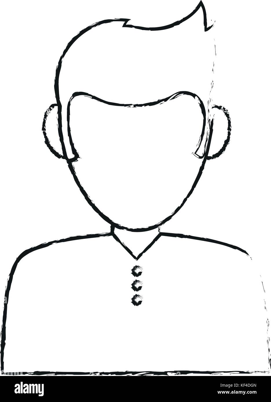 Man faceless cartoon Stock Vector Image & Art - Alamy