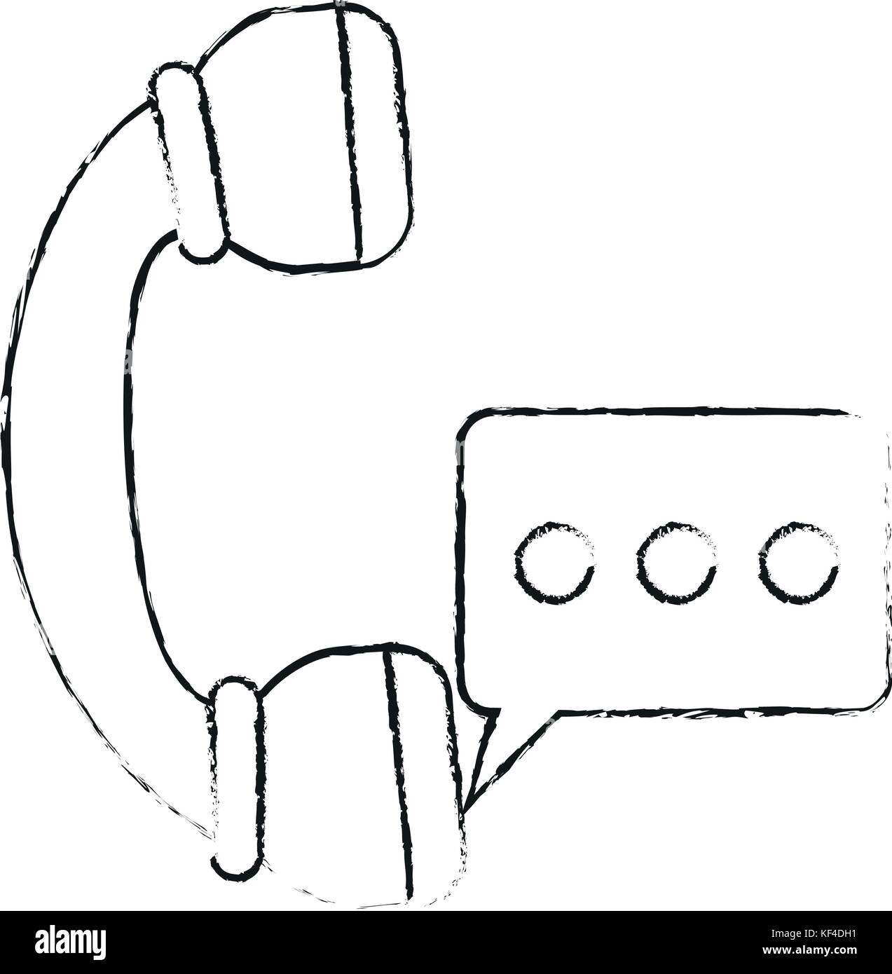 Telephone communication device Stock Vector Image & Art - Alamy
