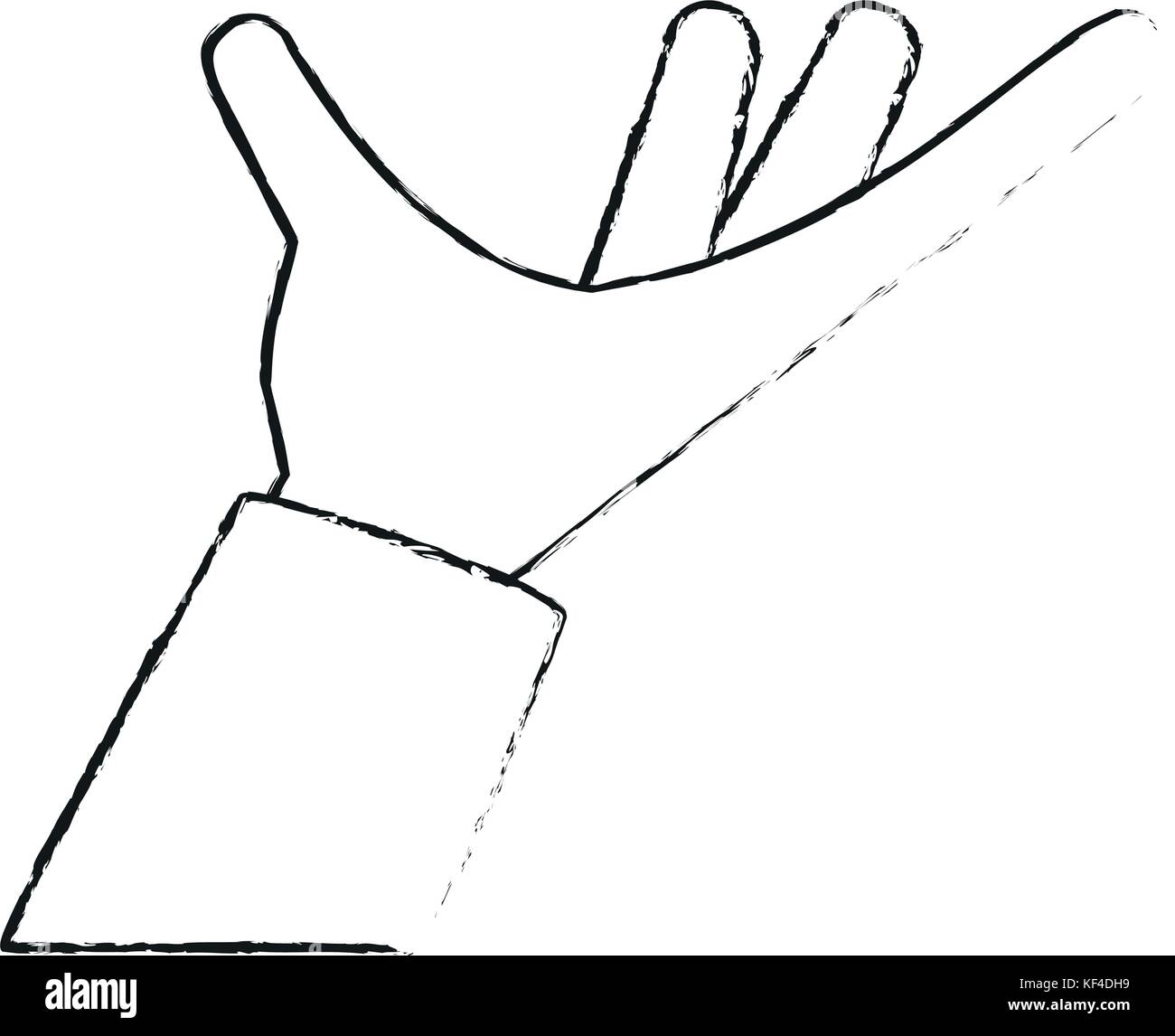 Hand with palm open Stock Vector Image & Art - Alamy