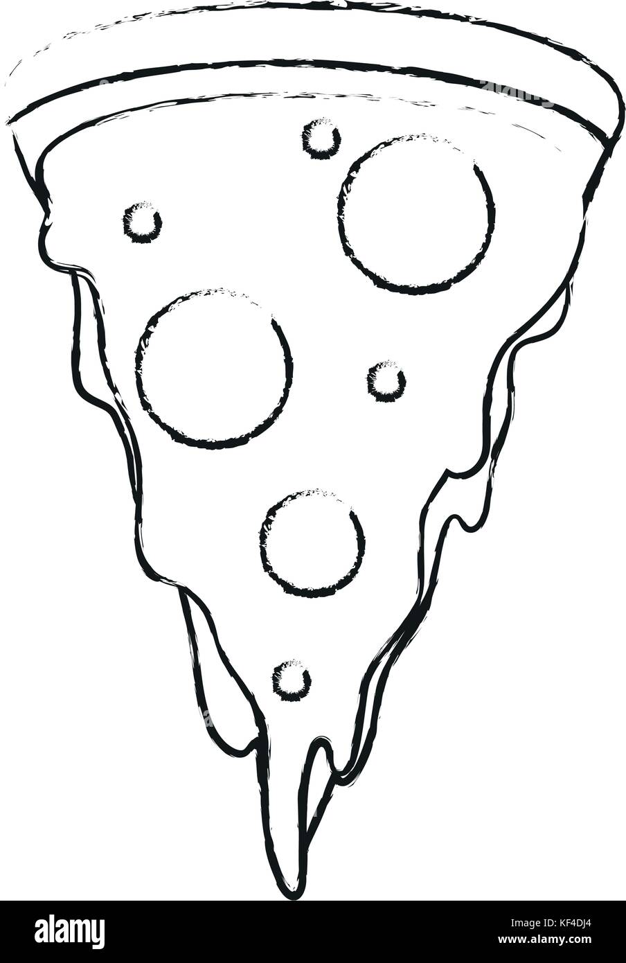 Big pizza food Stock Vector Image & Art - Alamy