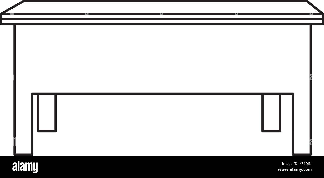 line desk wood object to study and learn Stock Vector Image & Art - Alamy